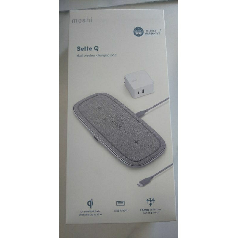 Moshi Sette Q 雙線圈 3用無線充電盤+電源充電器 （全新未拆） | 蝦皮購物