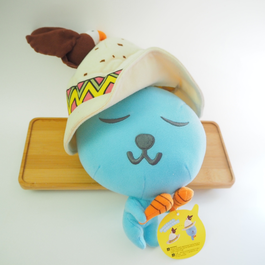 全新 2005年 qoo 有種果汁真好喝 藍色 帽子可拆 沙鈴 布偶 懷舊 早期老物品味童趣收藏 | 蝦皮購物