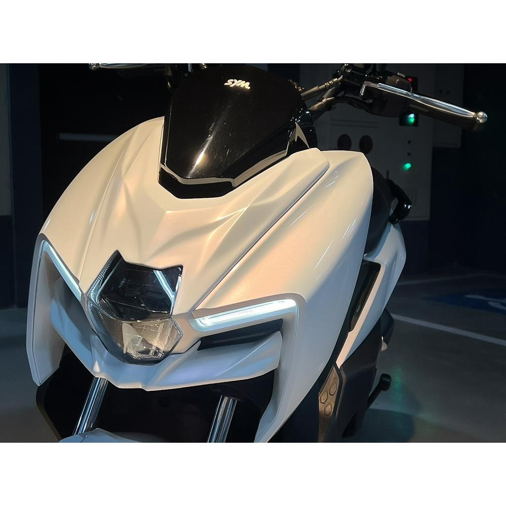 『XZ』冠威 MMBCU 百步 大盾 面罩 寬體前盾 貼覆式 碳纖維 卡夢 曼巴 三陽 | 蝦皮購物