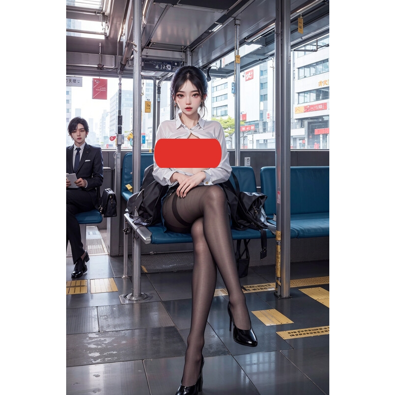太完美了 滿足幻想 AI繪畫 黑白絲 電車 M腿 大擺騷姿 露出[139P]【AI繪圖】 | 蝦皮購物