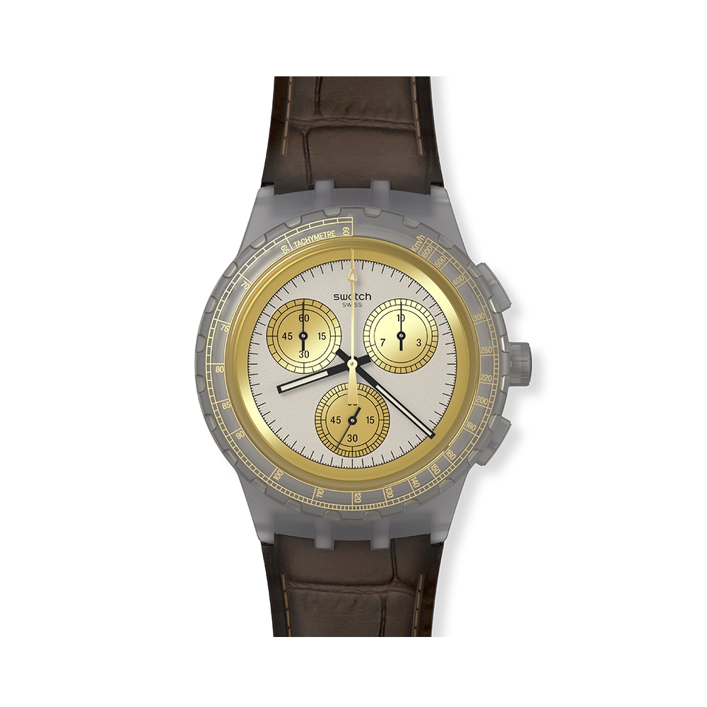 Swatch GOLDEN RADIANCE 運動手錶/男錶/女錶/瑞士製造 SUSM100 (42mm)【官方旗艦店】 | 蝦皮購物