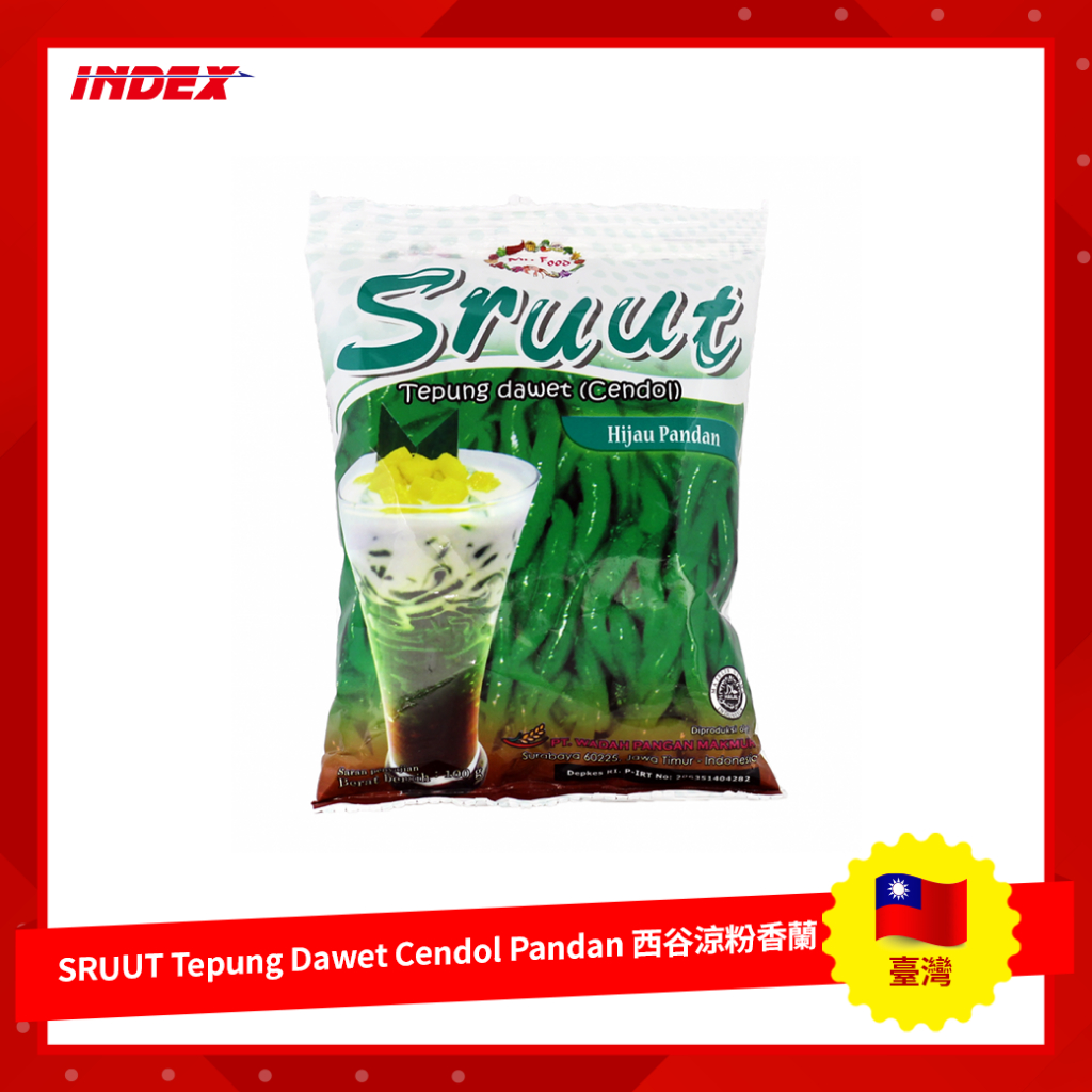 [INDEX] 印尼 SRUUT Tepung Dawet Cendol Pandan 西谷涼粉香蘭 | 蝦皮購物