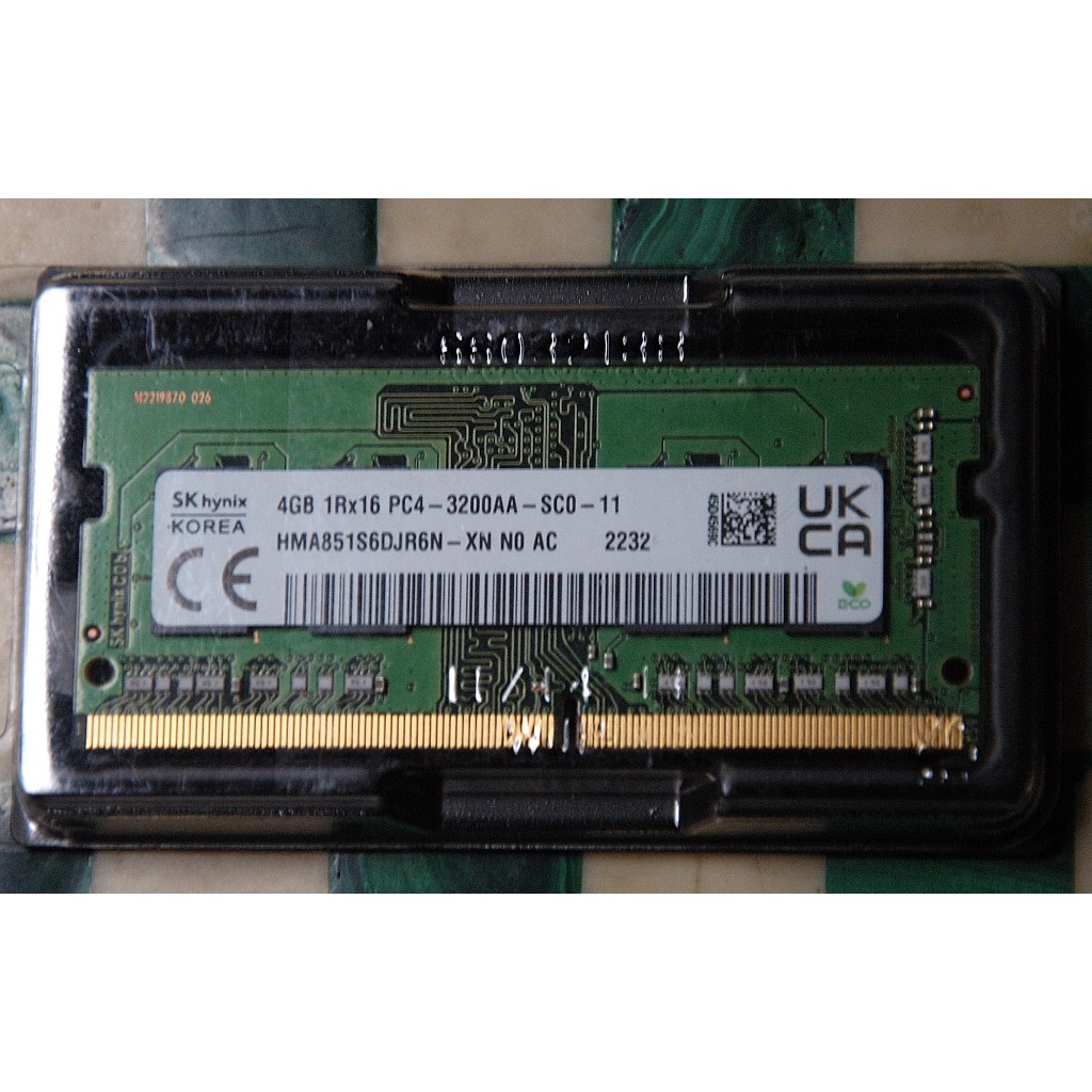 M20 sk hynix DDR4 4GB 1RX16 pc4-3200aa-sco-11單面顆粒 筆電專用記憶體 | 蝦皮購物