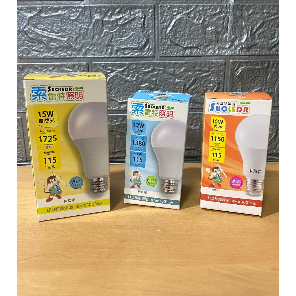當日快速出貨 LED燈泡 球泡 免運費 10W 12W 15W 3W 6W 18W CNS認證 E27燈頭 索雷特 | 蝦皮購物