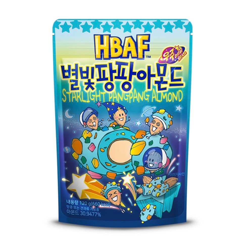 台灣現貨 HBAF 120g 單包 韓國杏仁 派對包/隨身包 多種口味! 杏仁果 Flavored Almond | 蝦皮購物