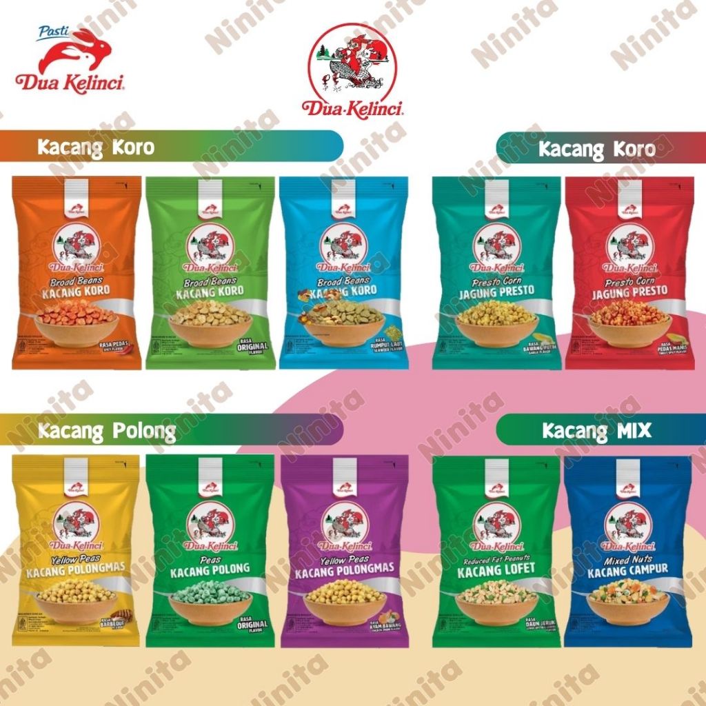 DUA KELINCI Kacang Koro Jagung Polong Nut 印尼 雙兔 蠶豆 玉米 豌豆 堅果 | 蝦皮購物