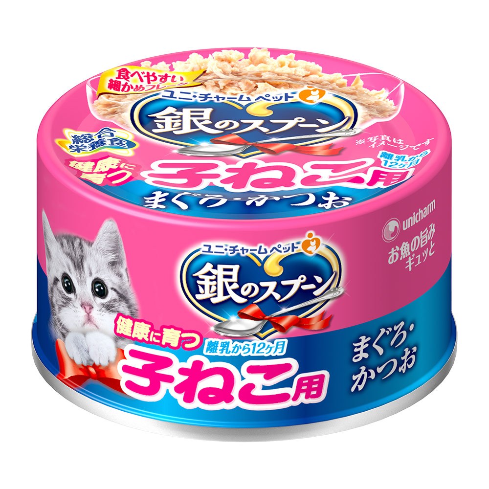 Unicharm Pet 銀湯匙 幼貓罐頭 (70g x 24罐/箱) | 蝦皮購物