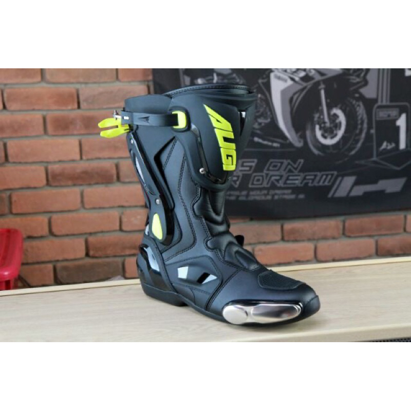 全新美國 AUGI AR1 黑頂級競技型車靴 競技 防護 賽車靴 賽車鞋 車靴 原價6600 便宜賣4000 | 蝦皮購物