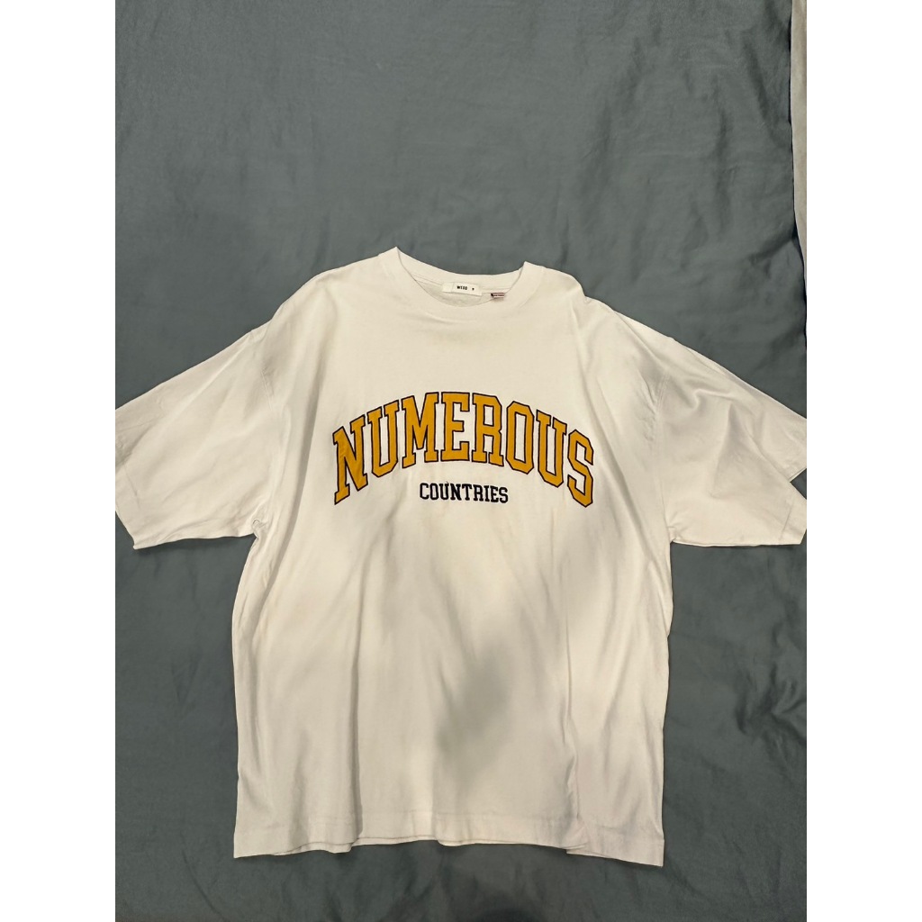 日本購買 WEGO M號 男生 男性 上衣 二手衣 T恤 白色 LOGO 字母 OVERSIZE 加大尺碼 | 蝦皮購物