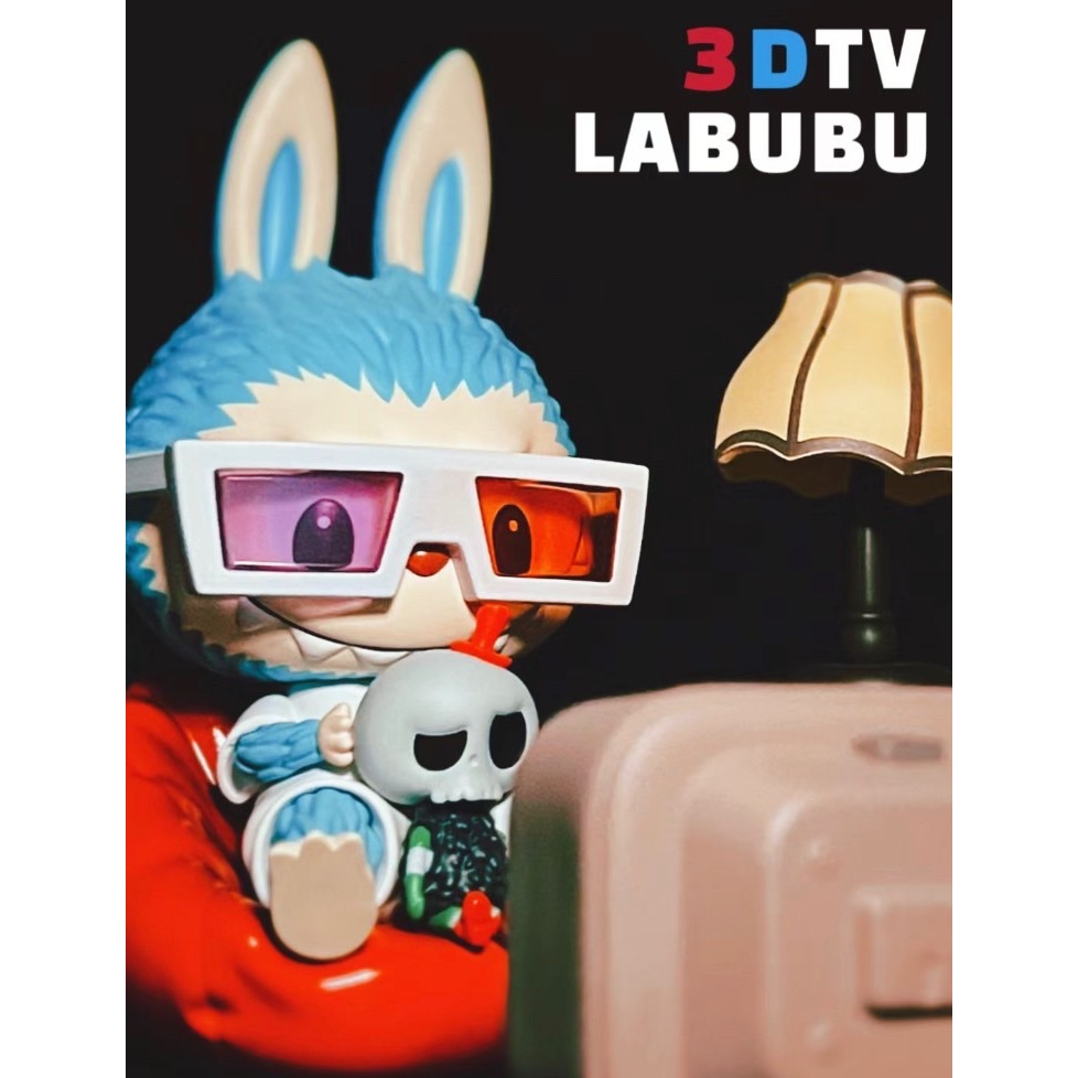 現貨 POPMART 泡泡瑪特 Labubu 電視機 吊卡 拉布布 3D眼鏡 公仔 手辦 tycoco | 蝦皮購物