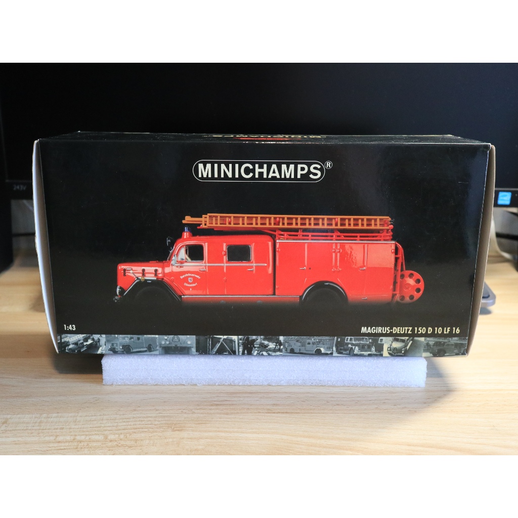 1/43 Minichamps MAGIRUS-DEUTZ 德國消防車 | 蝦皮購物