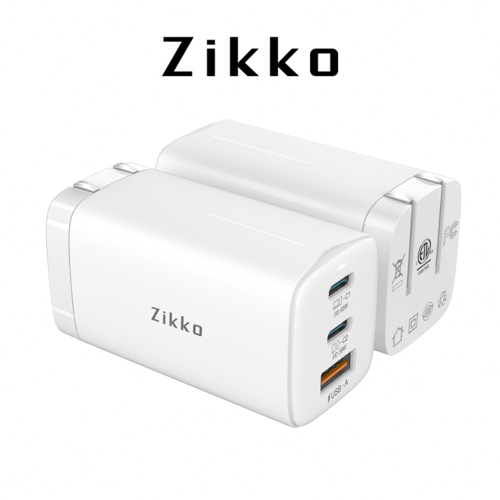 [Zikko] PD 65W 氮化鎵智能充電器(C-G65W)【簡青生活】 | 蝦皮購物