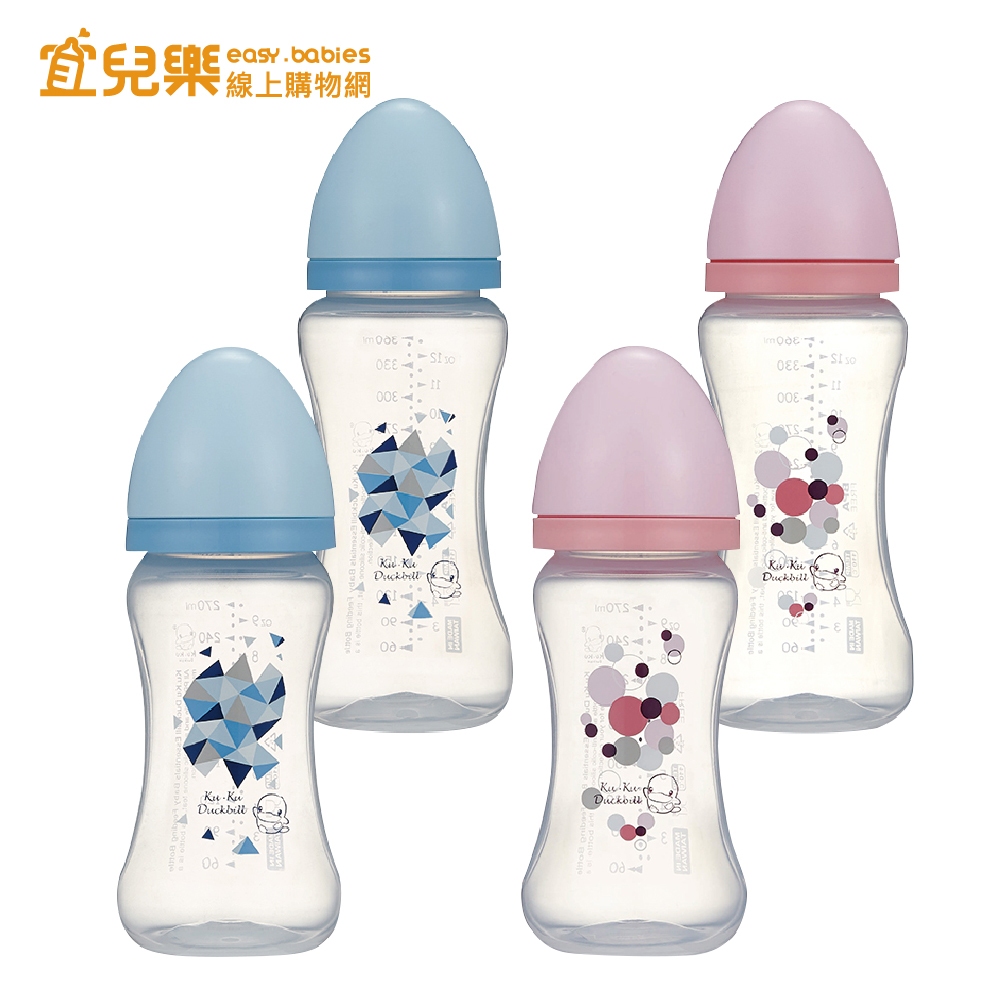 KUKU 酷咕鴨 幾何視界PP寬口奶瓶 270ml/360ml【宜兒樂】 | 蝦皮購物