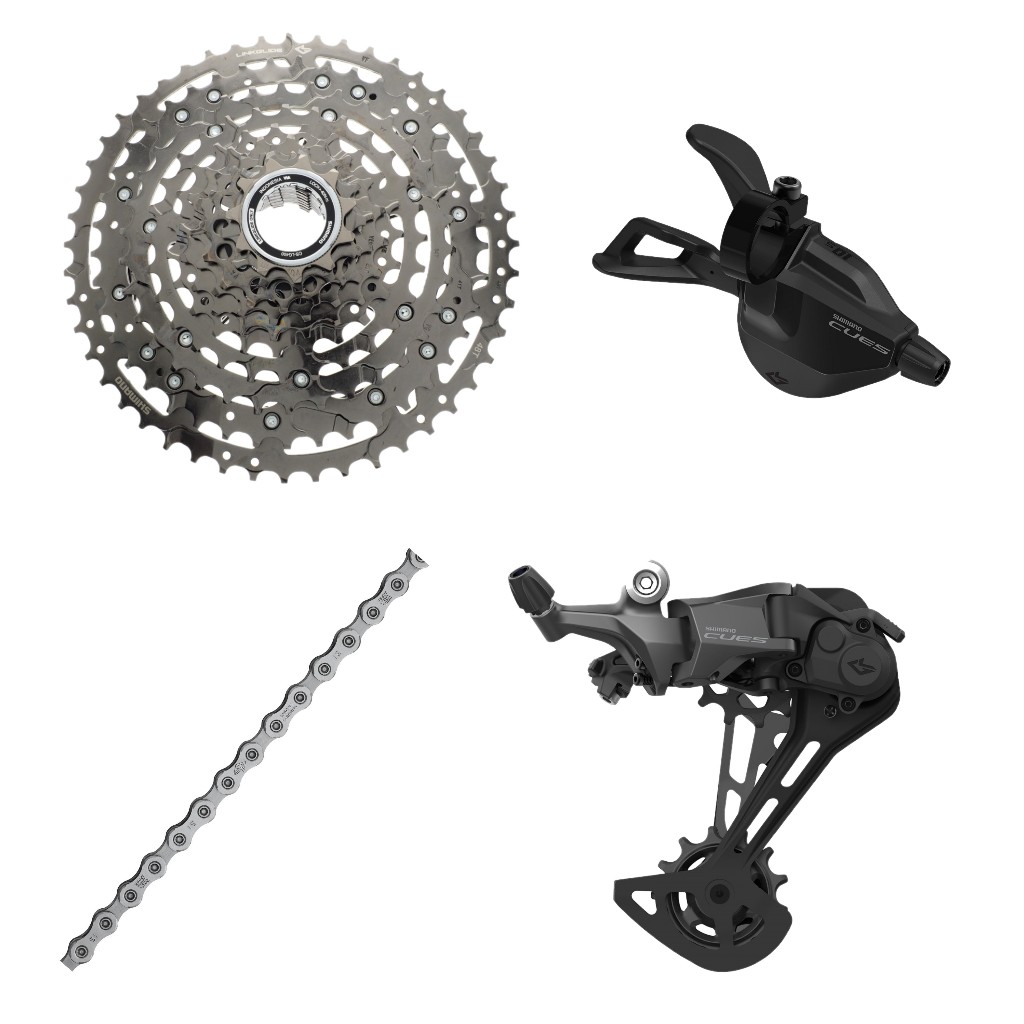 Shimano CUES U6000系列 1x10速 11-48T登山車 變速套件4件組 變把/飛輪/後變/鏈條 詳情內 | 蝦皮購物