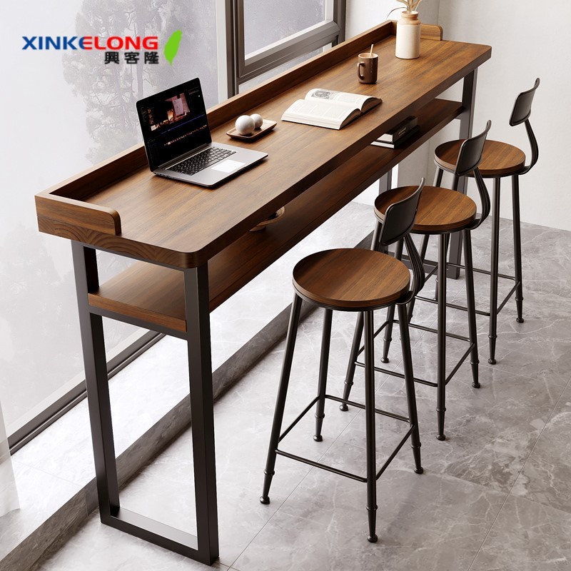 興客隆 吧檯桌 吧台桌 實木吧檯桌 辦公桌 吧臺桌 雙層 高腳桌 窄桌 長條桌 長桌 桌子 1909 | 蝦皮購物