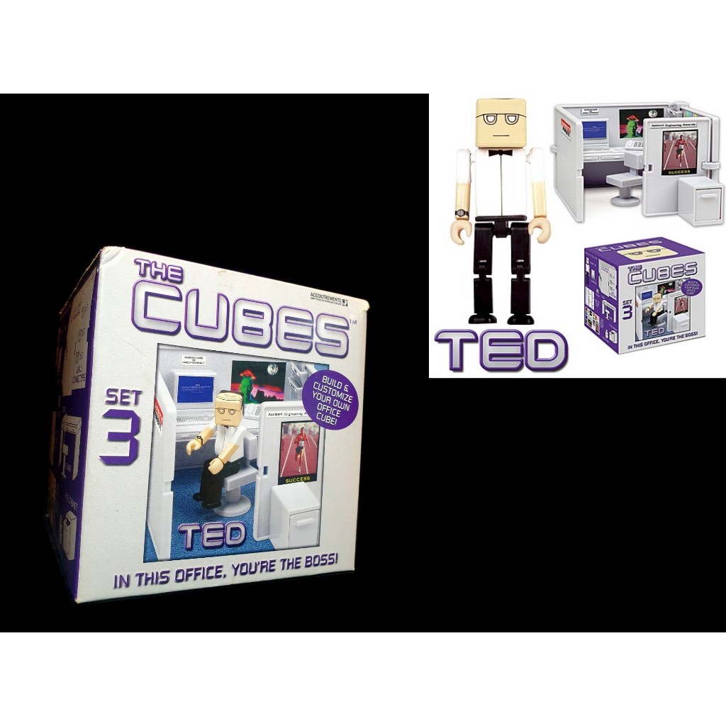 A-62 櫃 ：TED 辦公桌 隔間 THE CUBES OFFICE 辦公室 上班族 方塊人 富貴玩具 | 蝦皮購物