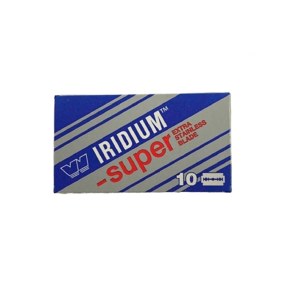 極速出貨 Wizamet Super Iridium 超銥 刮鬍刀片 1盒10片裝 銀藍 超級藍 Polsilver | 蝦皮購物