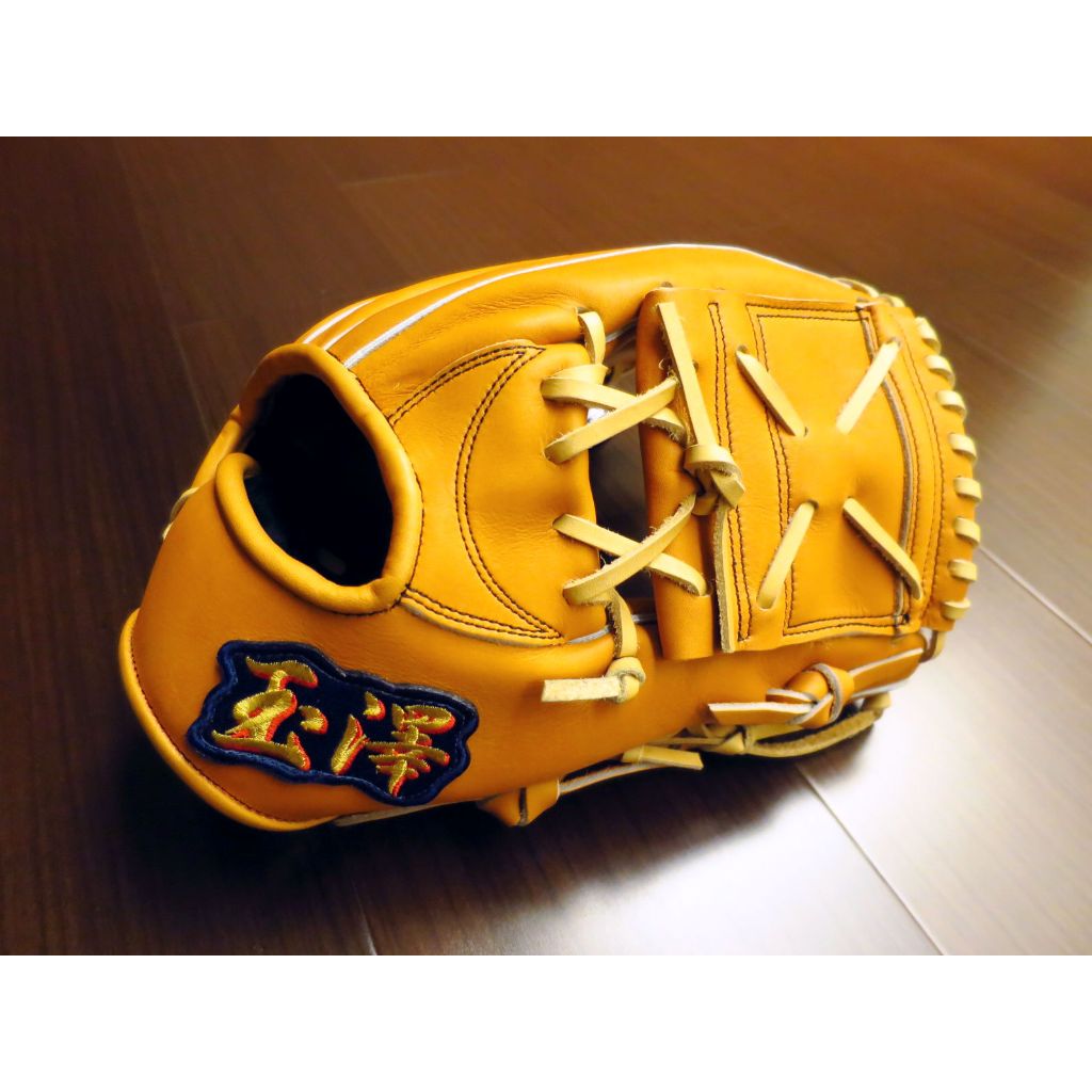 {圓圓小舖}全新日製硬式日本製TAMAZAWA 玉澤漢字手口標棒壘球手套 內野單片擋手套 原皮色 特別訂製手套 | 蝦皮購物
