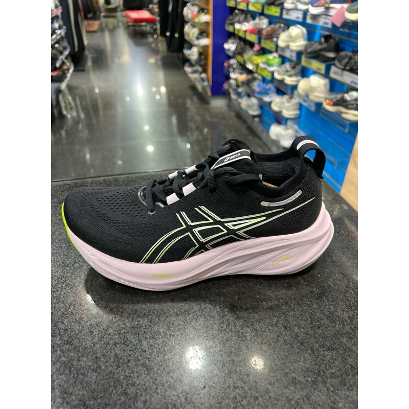 ASICS GEL-NIMBUS 26 女款 正常楦 緩衝型 慢跑鞋 1012B601-004 黑粉 | 蝦皮購物