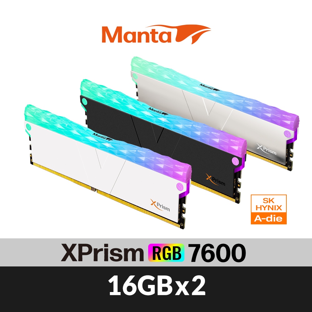 v-color全何 XPrism系列 海力士顆粒 DDR5 7600 48G(24GX2)RGB 桌上型超頻記憶體 | 蝦皮購物