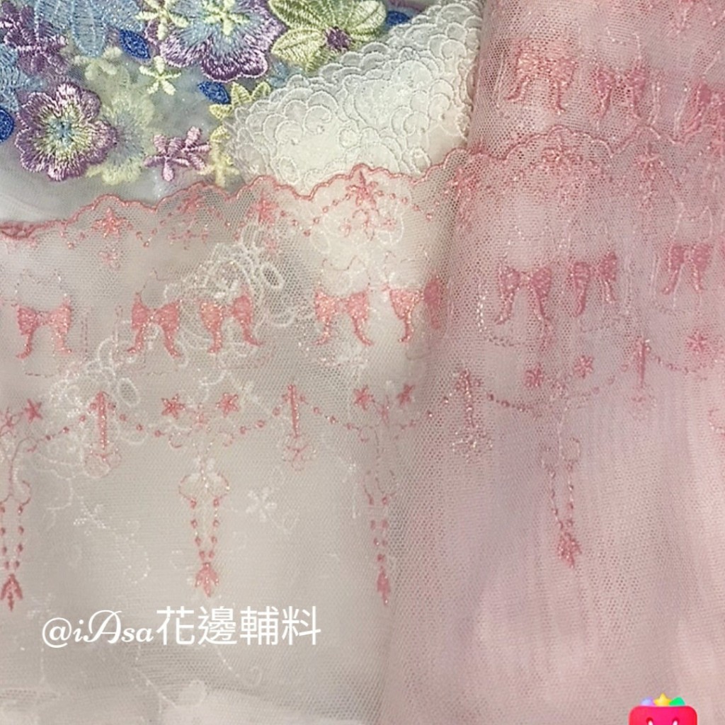 《iAsa愛莎の》手作材料 日單超萌愛心情侶貓網紗刺繡花邊diy洛麗塔服裝童裝裝飾家居 | 蝦皮購物