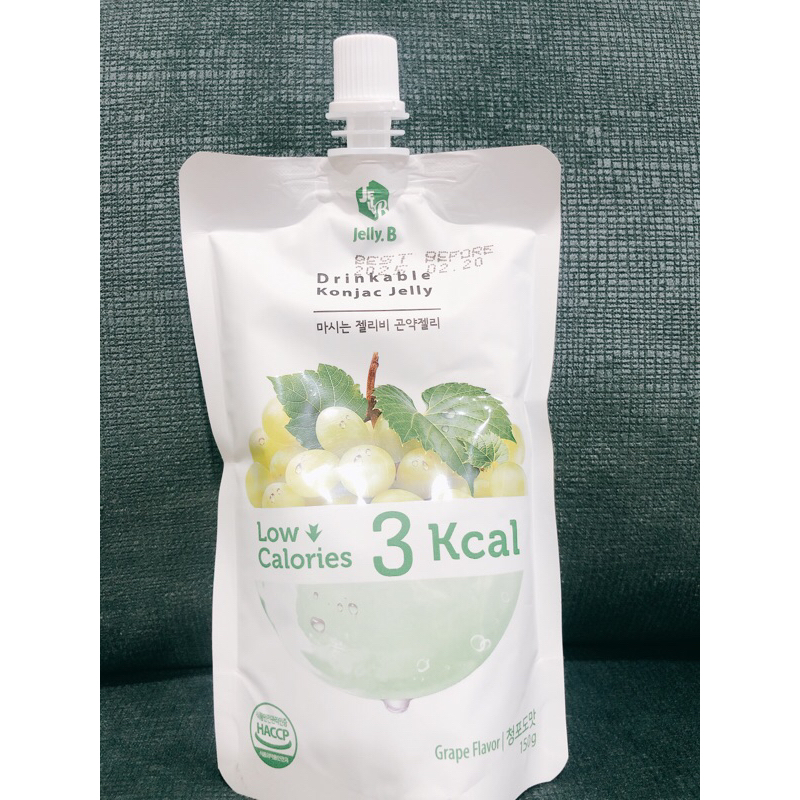 韓國 Jelly.B 低卡 蒟蒻果凍-（紫葡萄/青葡萄）150g | 蝦皮購物