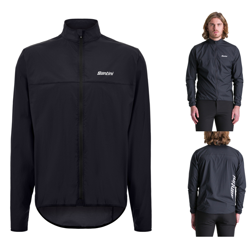 [曾都督] 義大利Santini Ventus Wind Jacket 男款防風外套-黑色 | 蝦皮購物
