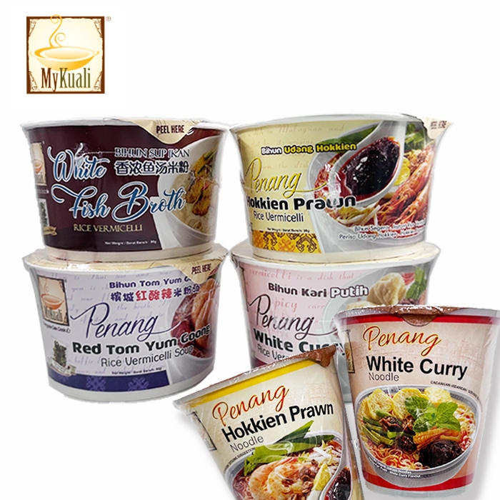 【首爾先生mrseoul】Mykuali 馬來西亞 檳城 紅酸辣湯冬蔭功 /白咖哩/ 香濃魚味 泡麵 米粉 碗/杯麵 | 蝦皮購物