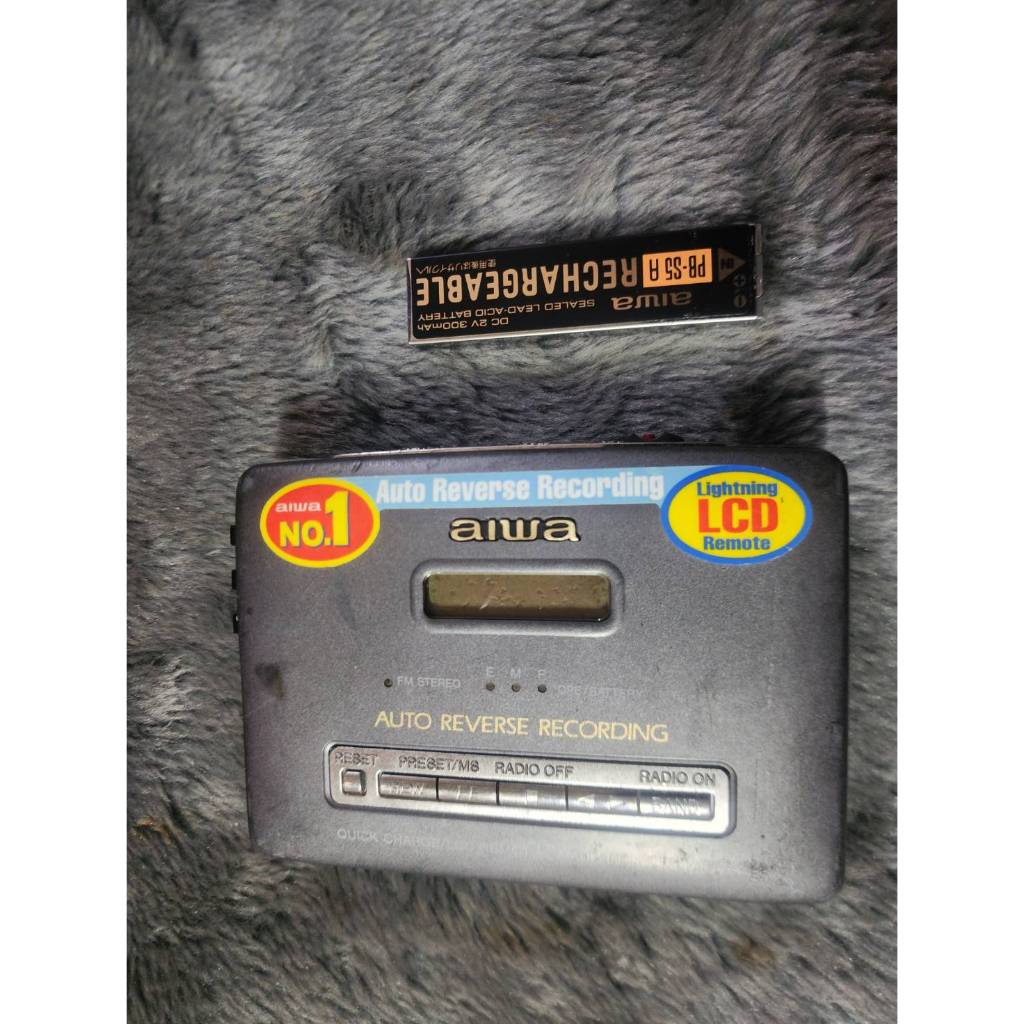 現貨免運 外觀約7成新附原廠電池 當收藏品出售 AIWA 日本愛華 HX-JX819 高級隨身聽 錄音帶 | 蝦皮購物