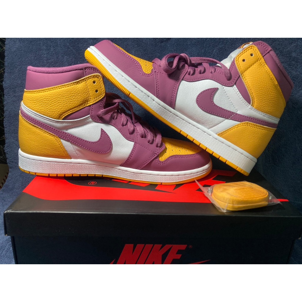 Nike 籃球鞋 Air Jordan 1 Retro High OG 男鞋 紫金 55508-706 US10.5 | 蝦皮購物