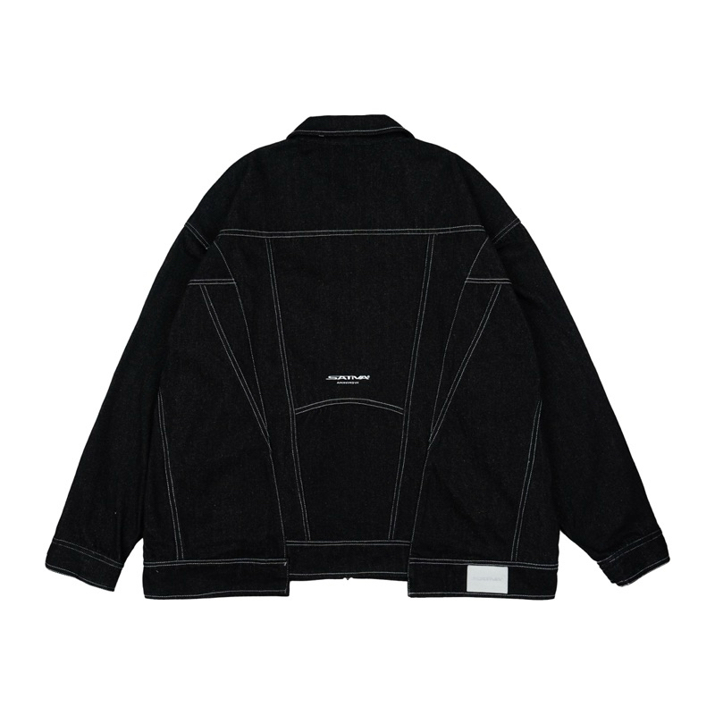 S.TV-X2 "Split Structure" Denim Jacket - Black | 蝦皮購物