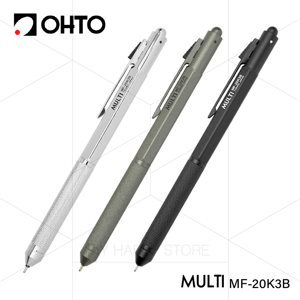 〔MHS〕OHTO MULTI MF-20K3B 鐘擺式多功能筆 自動鉛筆+2色 NEEDLE-POINT 極細原子筆 | 蝦皮購物