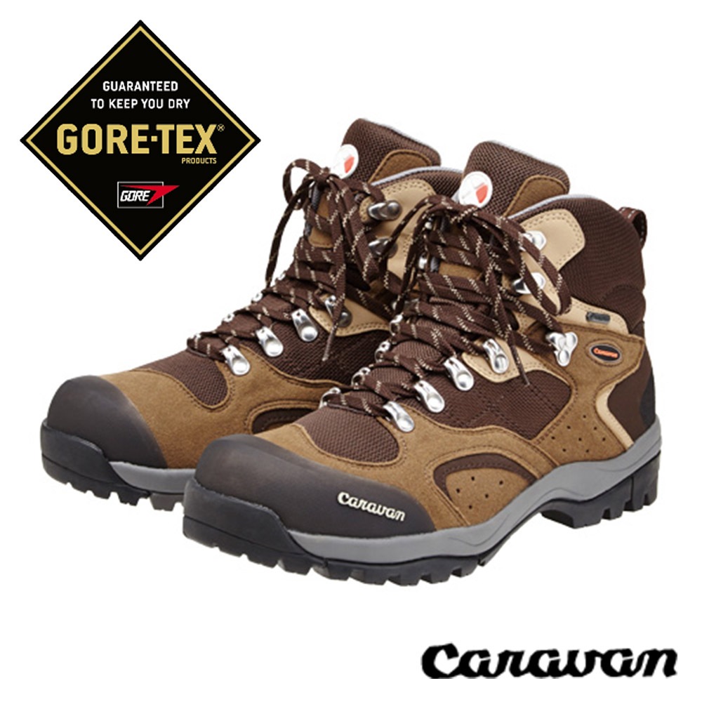 [二手]日本Caravan 中性高筒GORE-TEX登山健行鞋 #0010106-440 褐色 登山 健行 28EEE | 蝦皮購物