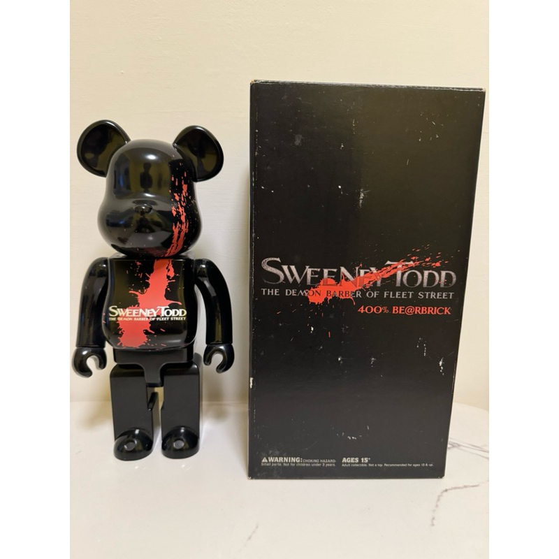 絕版限量BE@RBRICK 庫柏力克熊400% bearbrick SWEENEY TODD 瘋狂理髮師 | 蝦皮購物