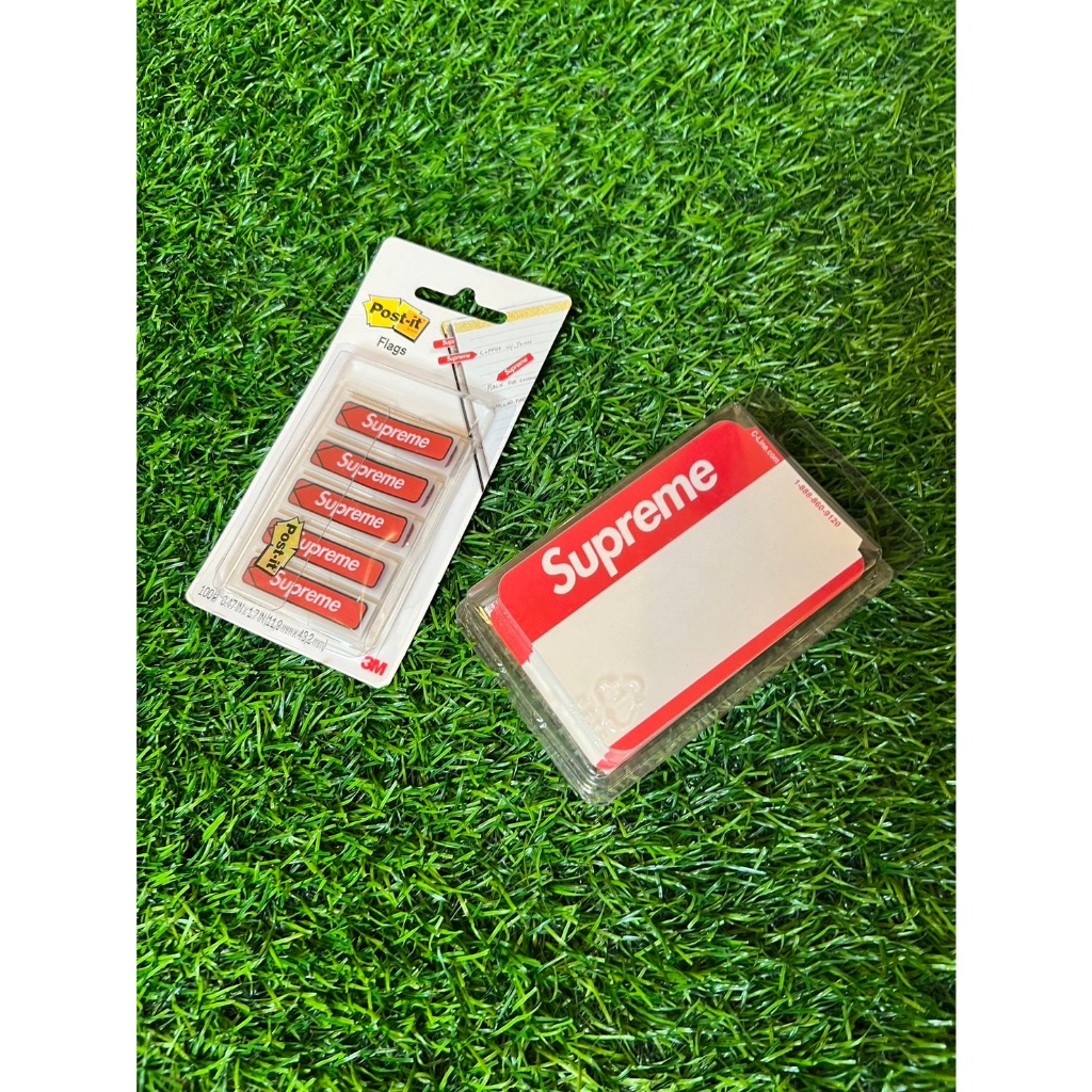 【TACKSTHGOOD】Supreme Post'it Flags Red/ Name Badge Sticker套組 | 蝦皮購物