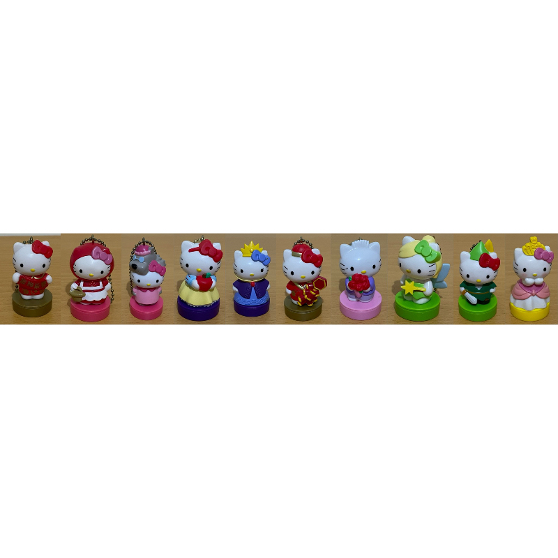 絕版 Hello Kitty 7-11集點印章 10隻一起賣350元 3D立體造型 印章 吊飾 無盒 | 蝦皮購物