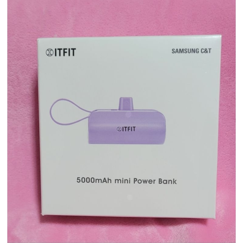 三星 Samsumg C&T ITFIT 5000mAh mini Power Bank 支架式迷你行動電源 | 蝦皮購物