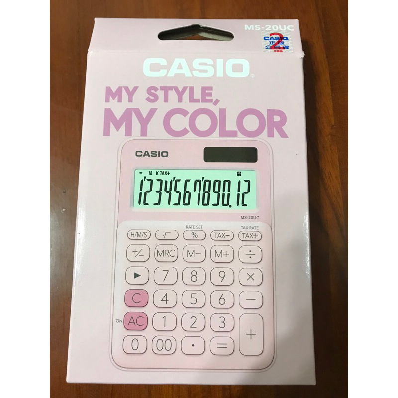 【CASIO】12位元甜美馬卡龍色系列計算機-(MS-20UC-PK)草莓粉 | 蝦皮購物
