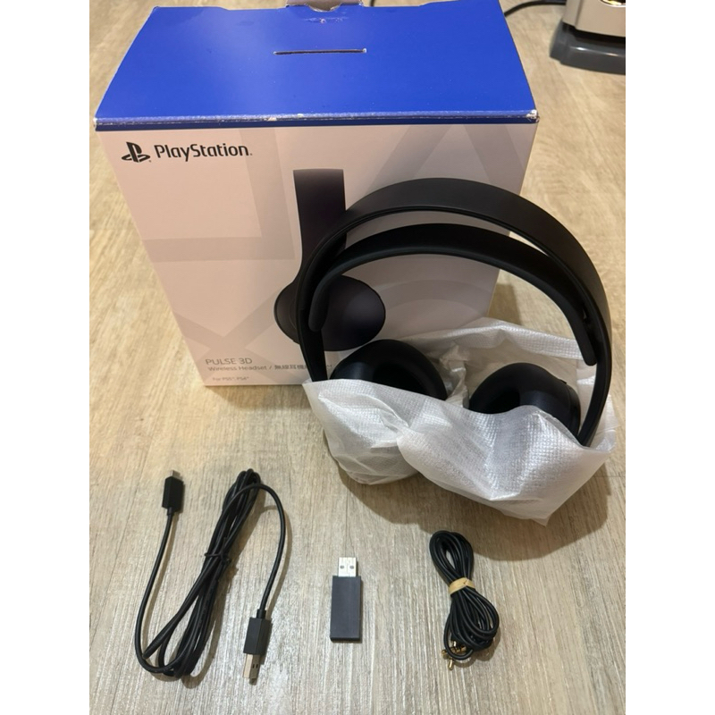 二手ps5 原廠 Pulse 3d 無線耳機組 [現貨] 午夜黑 台灣原廠公司貨 蝦皮購物