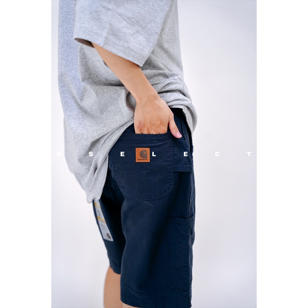 【GSELECT】CARHARTT B147 WORK SHORTS 工作 短褲 13吋 厚磅 皮革 潮流 工作短褲 | 蝦皮購物