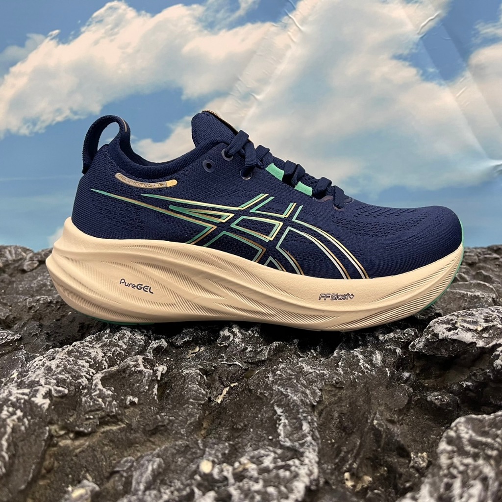 贈10倍蝦幣 亞瑟士 ASICS GEL-NIMBUS 24 26 27 女款 寬楦 跑鞋 1012B602-301 | 蝦皮購物