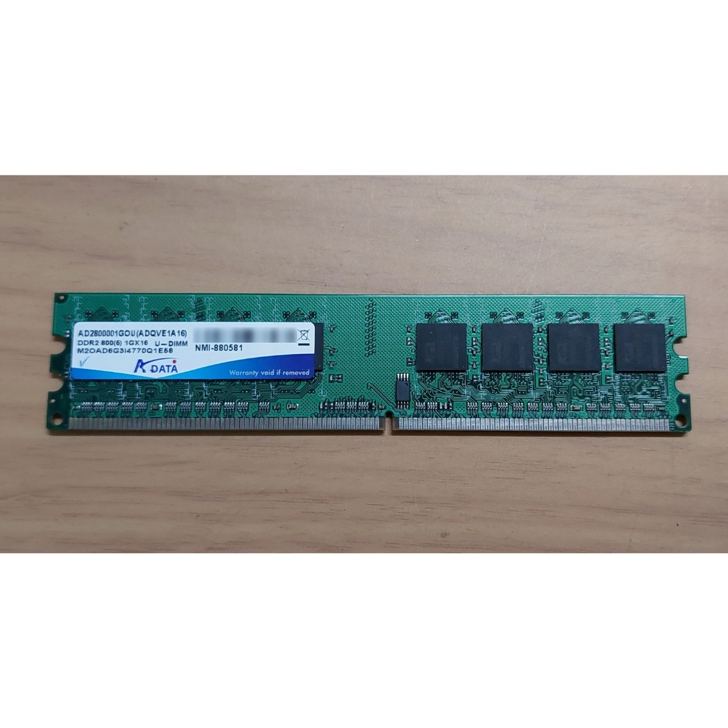 A-DATA 威剛 DDR2 800 1GB 桌上型 DDR-II 記憶體 雙面顆粒 | 蝦皮購物