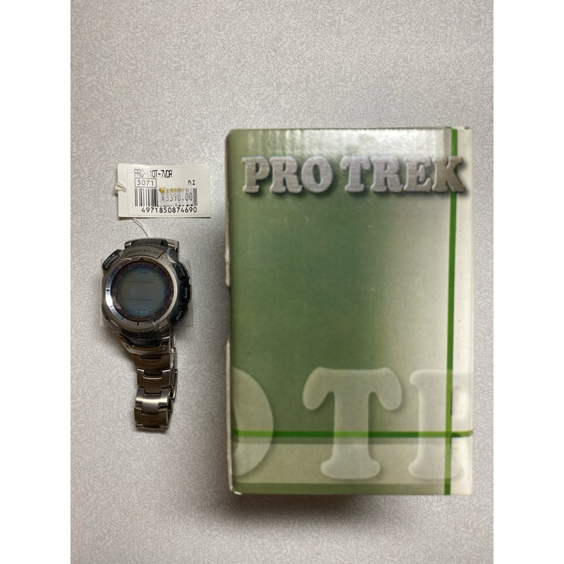 全新 Casio Protrek PRG-110T-7 VDR 戶外運動 登山錶 太陽能電力 三重感應器 | 蝦皮購物