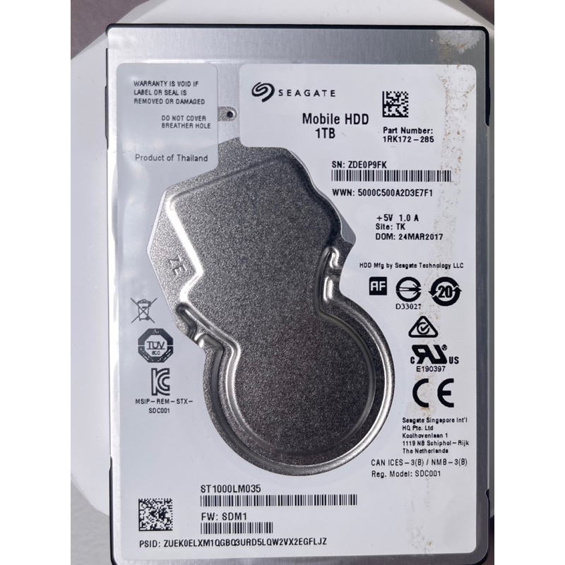 二手2.5吋硬碟 Seagate ST1000LM035-1RK172(1TB) | 蝦皮購物