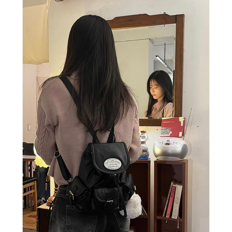 📌 預購韓國代購LOTSYOU Nostalgia chubby Backpack 後背包縮口 📌 預購韓國代購LOTSYOU Nostalgia chubby Backpack 後背包縮口