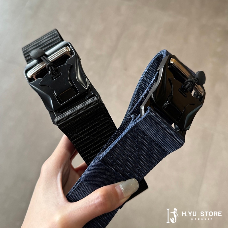 H.YU【現貨┃快速出貨】磁吸腰帶/快扣腰帶/磁力扣頭/快拆腰帶/戰術腰帶/軍訓/尼龍腰帶/無孔皮帶/多功能皮帶/s腰帶 | 蝦皮購物