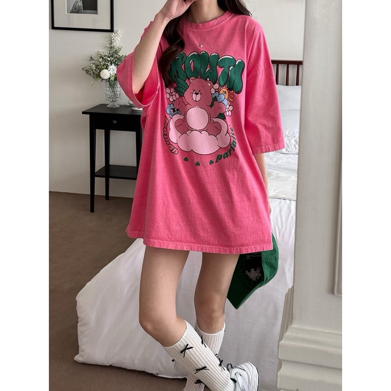 【4Ds - studio 】正韓國雲朵小熊水洗短踢 | 蝦皮購物