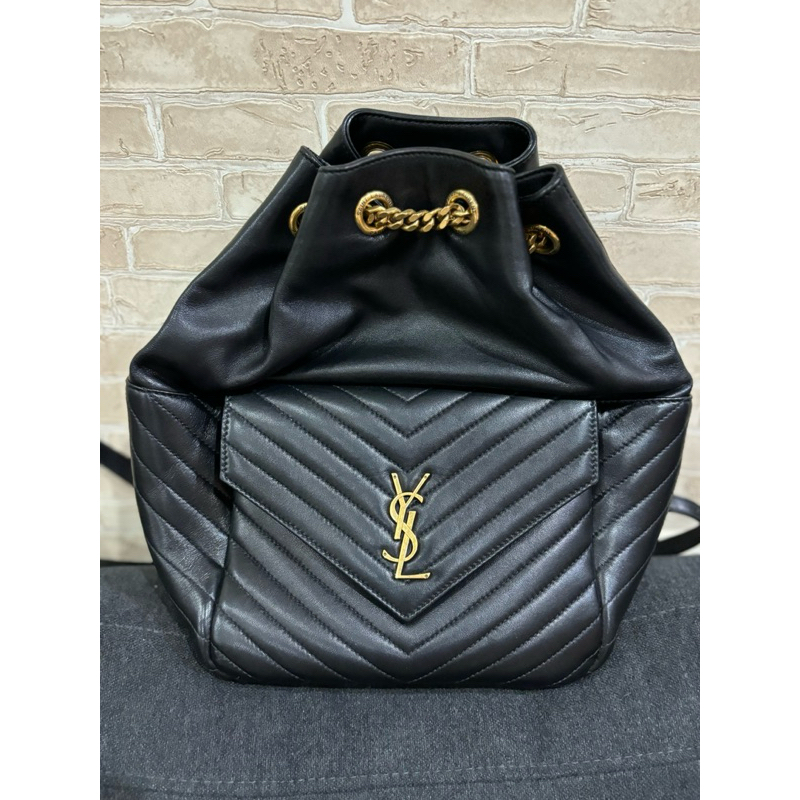 聖羅蘭 YSL Saint Laurent JOE 羊皮後背包 水桶包 | 蝦皮購物