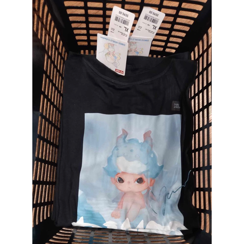POP MART 泡泡瑪特 DIMOO x UNIQLO 女裝短袖 上衣 | 蝦皮購物