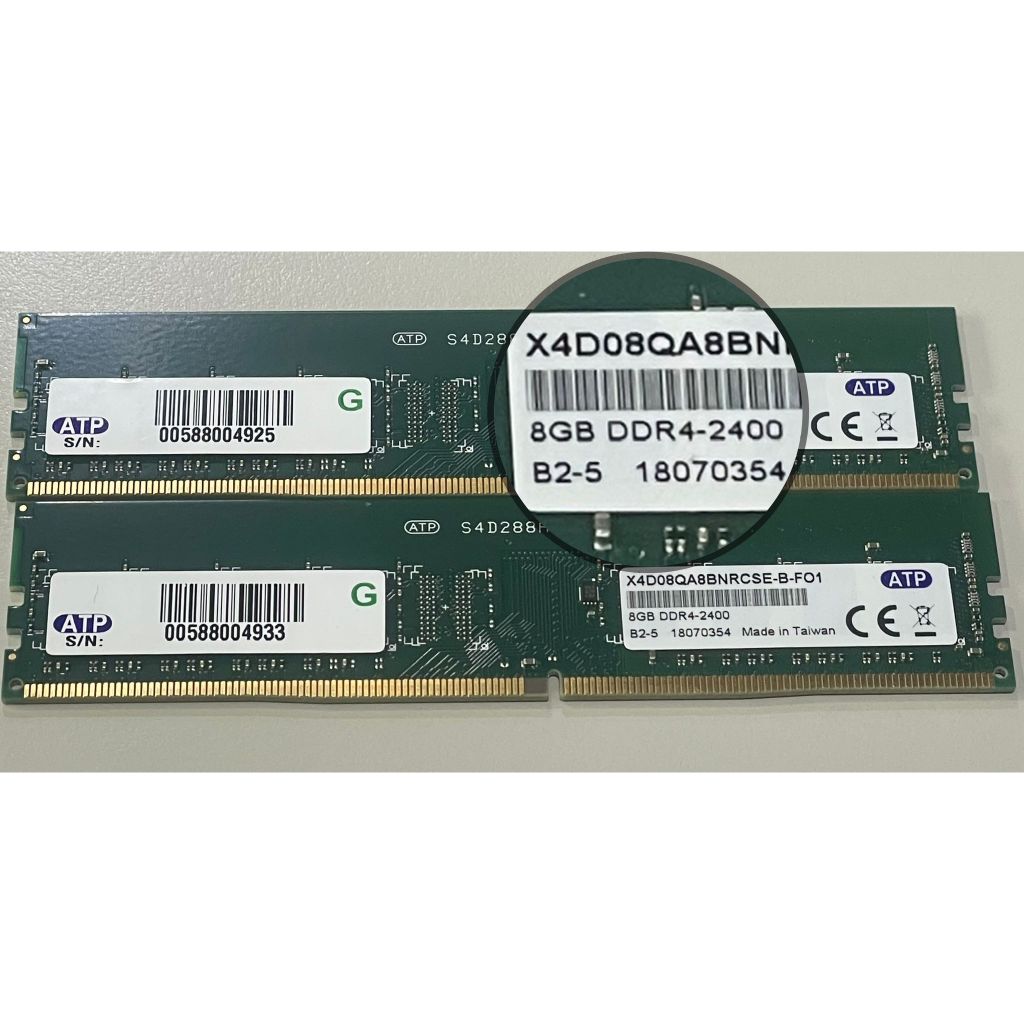 ATP 華騰國際 DDR3 4G 1600MHz / DDR4 8G 2400MHz/RAM RAM記憶體 | 蝦皮購物